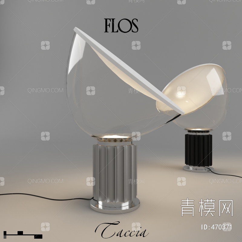 【FLOS/Taccia台灯国外3D模型】-现代VR有灯光无贴图MAX2014FLOS/Taccia台灯国外3d模型下载-ID470371-免费3Dmax模型库 - 青模3d模型网
