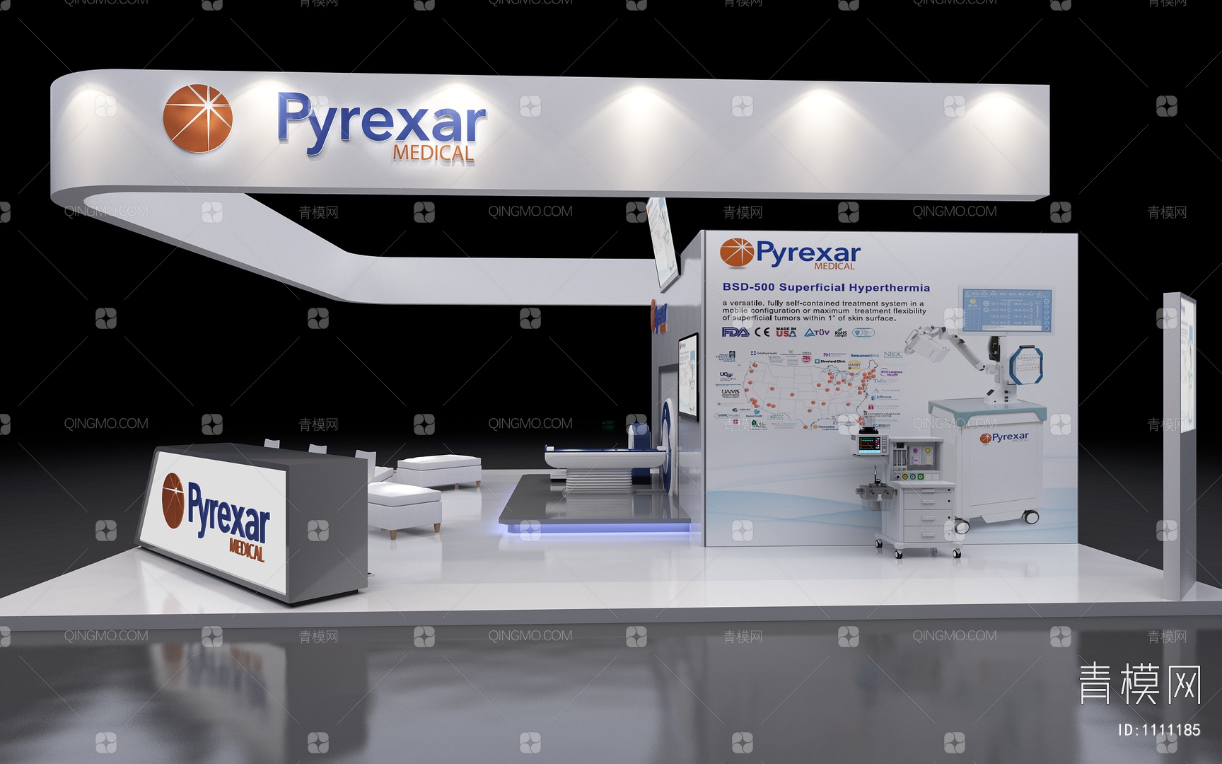 【医疗设备器材展厅SU模型】-现代SU8.0无医疗设备器材展厅SU模型下载-ID1111185-免费SU模型库 - 青模SU模型网