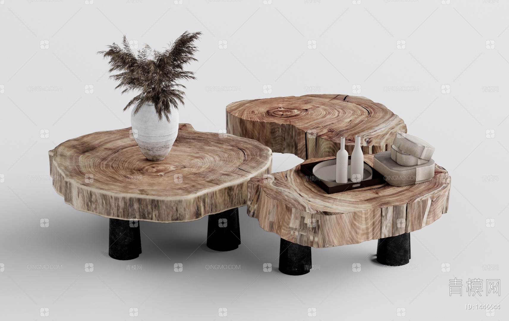 【茶几SU模型】-SU8.0侘寂Enscape有茶几SU模型下载-ID1446644-免费SU模型库 - 青模SU模型网
